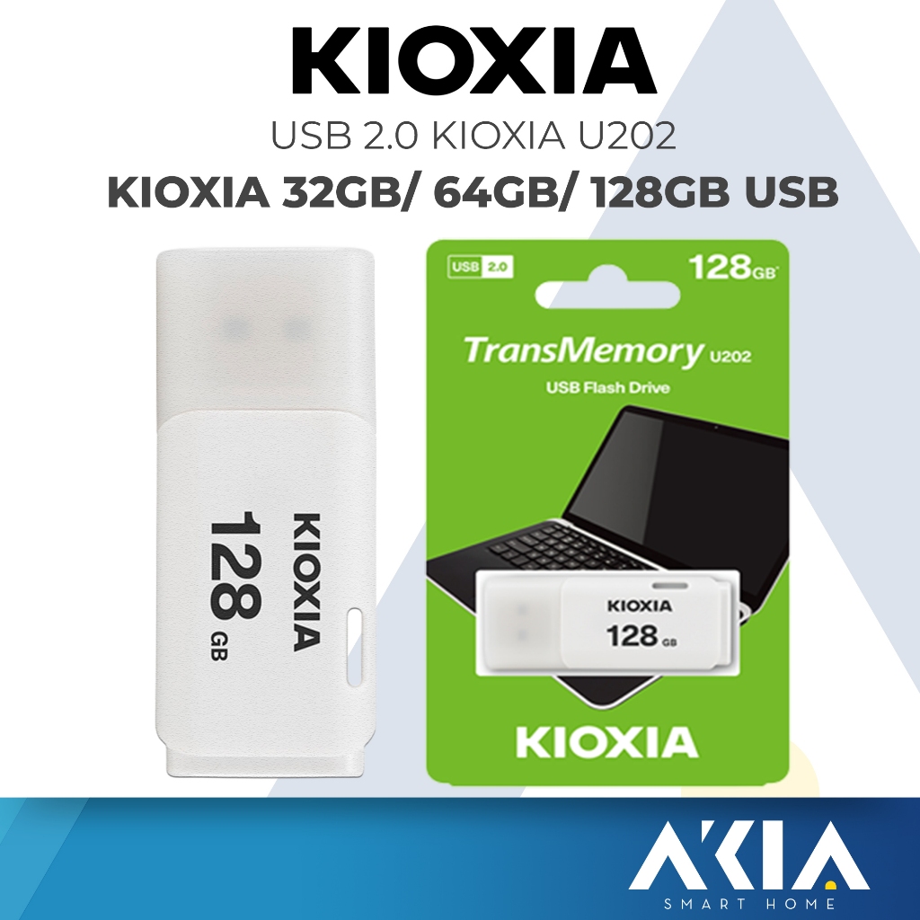 USB 32GB/ 64GB/ 128GB Kioxia 2.0 U202 Flash Drive, chính hãng BH 5 năm | Shopee Việt Nam