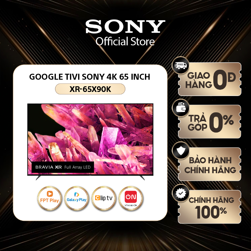 Google Tivi Sony 4K 65 inch XR-65X90K - Miễn Phí Lắp Đặt | Shopee Việt Nam