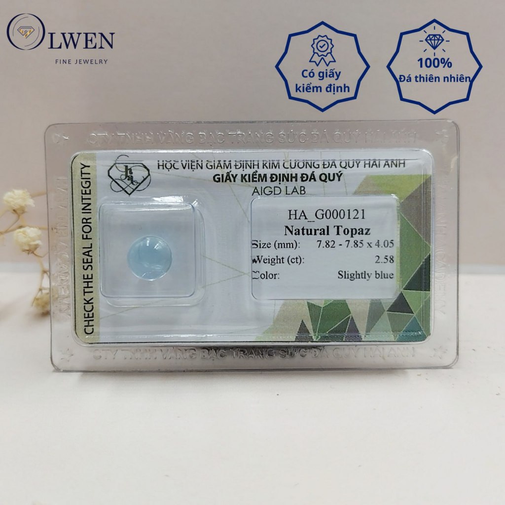 Đá Topaz Tự Nhiên - 2.58ct - HA_G000121 | Shopee Việt Nam
