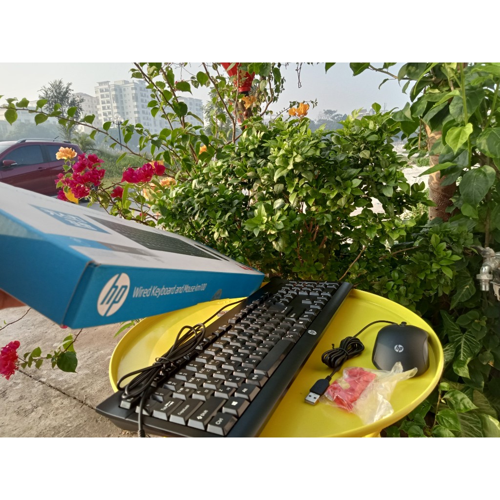Bộ bàn phím Hàn Quốc và Chuột HP (HP Wired Keyboard Korean And Mouse ...