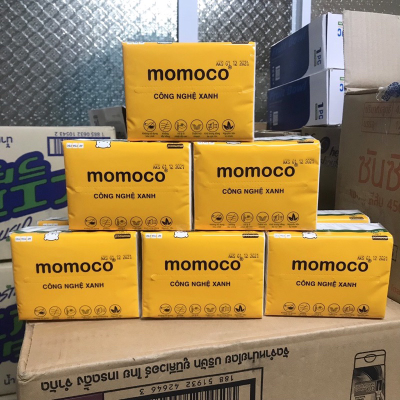 Hoả Tốc Combo 10 gói Giấy Rút MOMOCO 300 tờ/3 lớp | Shopee Việt Nam