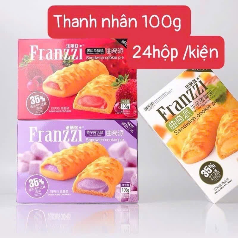 Bánh Franzzi Sanwich cookie Pie 100g đủ 3 vị | Shopee Việt Nam