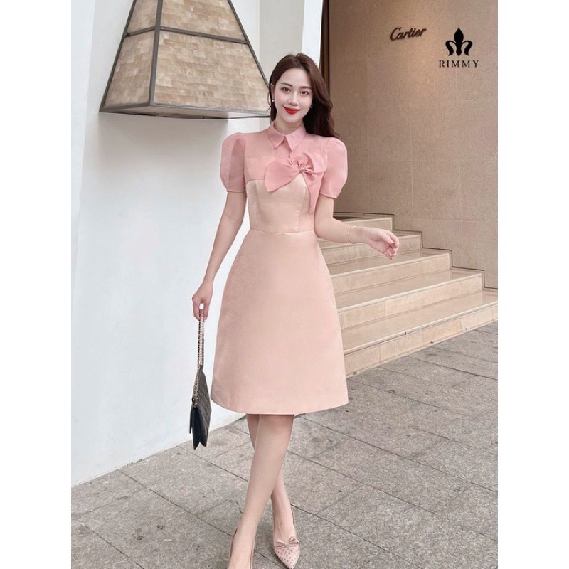 Đầm thiết kế đính hoa Rimmy Ivy Dress thiết kế cổ sơ mi thanh lịch ...