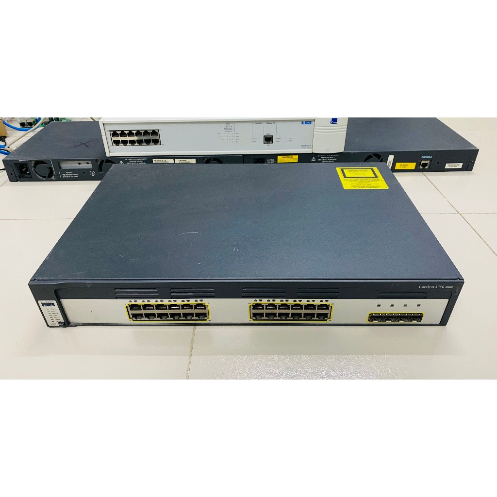 Bộ chia mạng Switch Cisco 3750G - 24TS-S cũ cisco C3750G Cisco 3750 ...