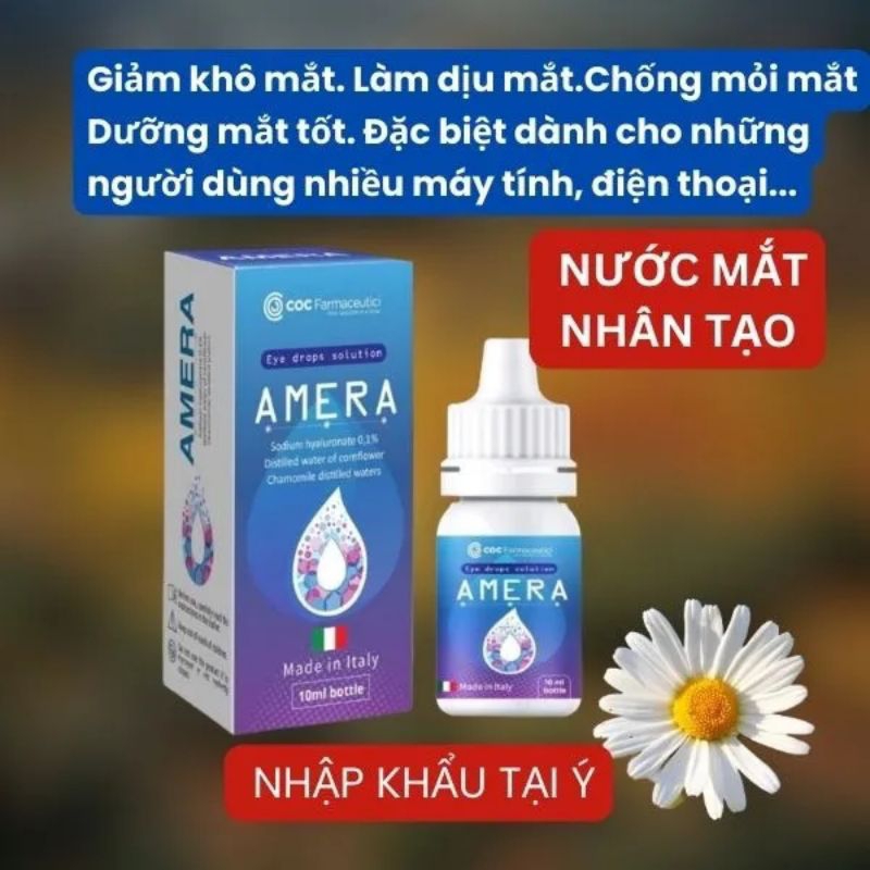 Dung dịch nhỏ mắt Amera nhập khẩu Ý (Dùng được cho kính áp tròng ...