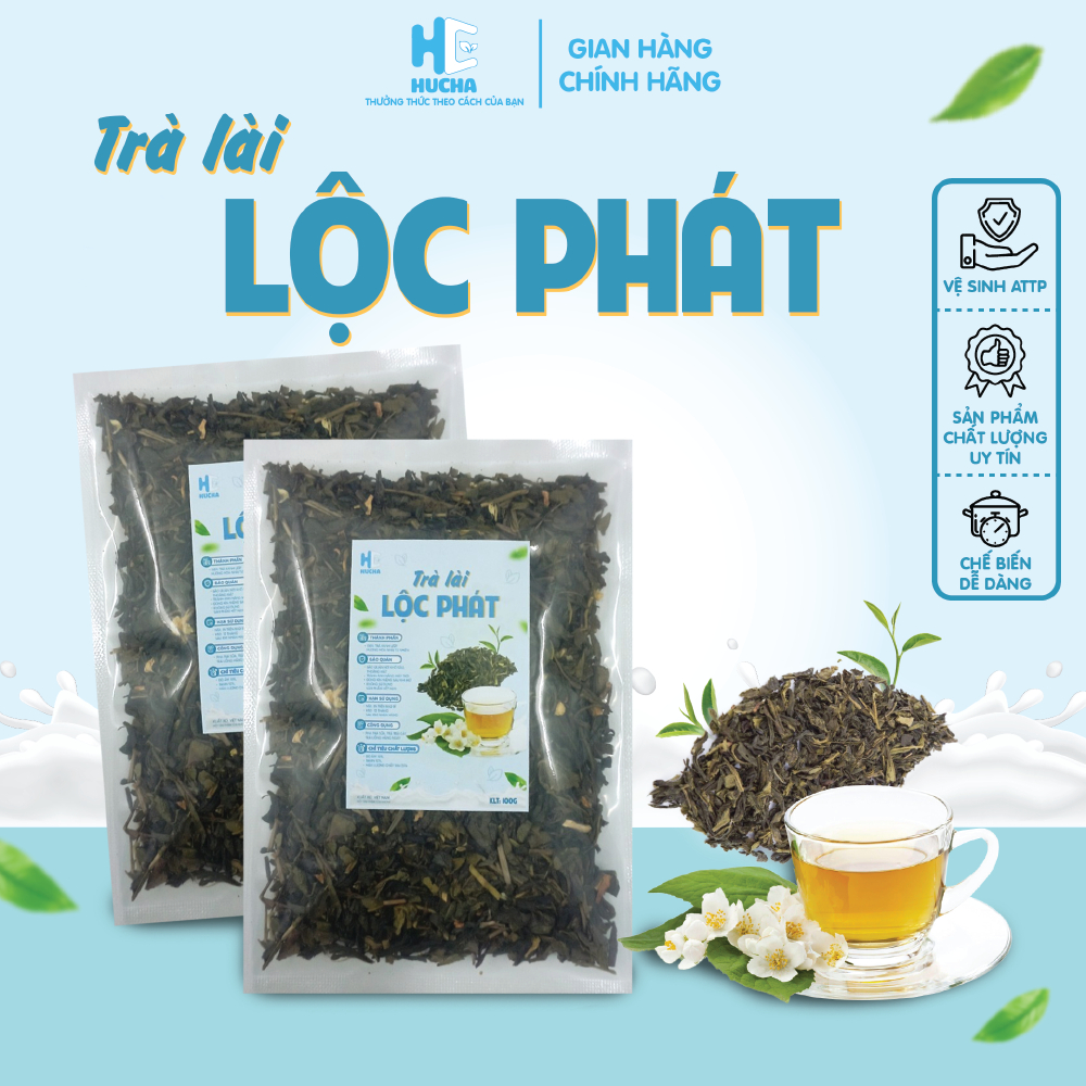 Trà lài lộc phát gói 100g nguyên liệu nấu trà sữa lài thơm ngon đậm vị-nguyên liệu pha chế Hucha ...