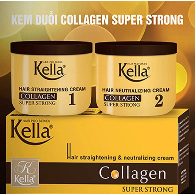 KEM DUỖI TÓC KELLA COLLAGEN SUPER STRONG MÀU VÀNG-Sản Phẩm chính hãng ...