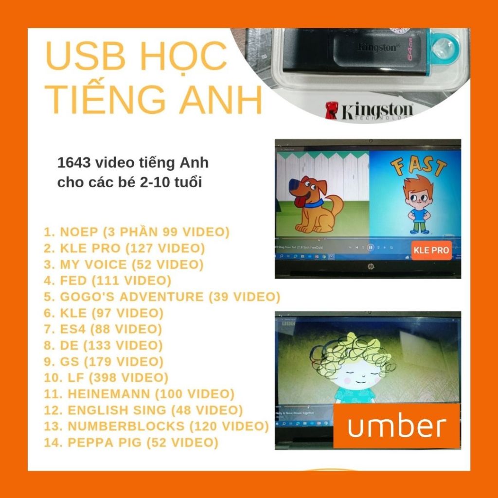 USB Video Tắm Ngôn Ngữ - USB Tiếng Anh Cho Bé - USB Học Tiếng Anh Siêu ...