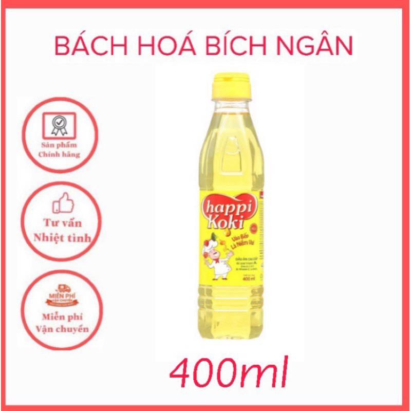Dầu ăn cao cấp happi koki 400ml | Shopee Việt Nam