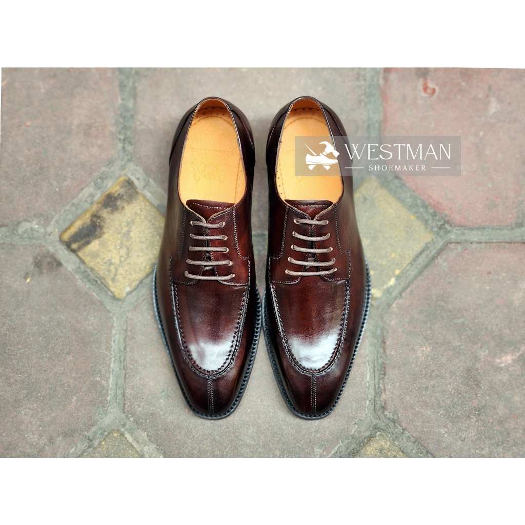 Giày Derby Split-toe Da Thật Cao Cấp Westman W0015 - Patina màu Dark ...