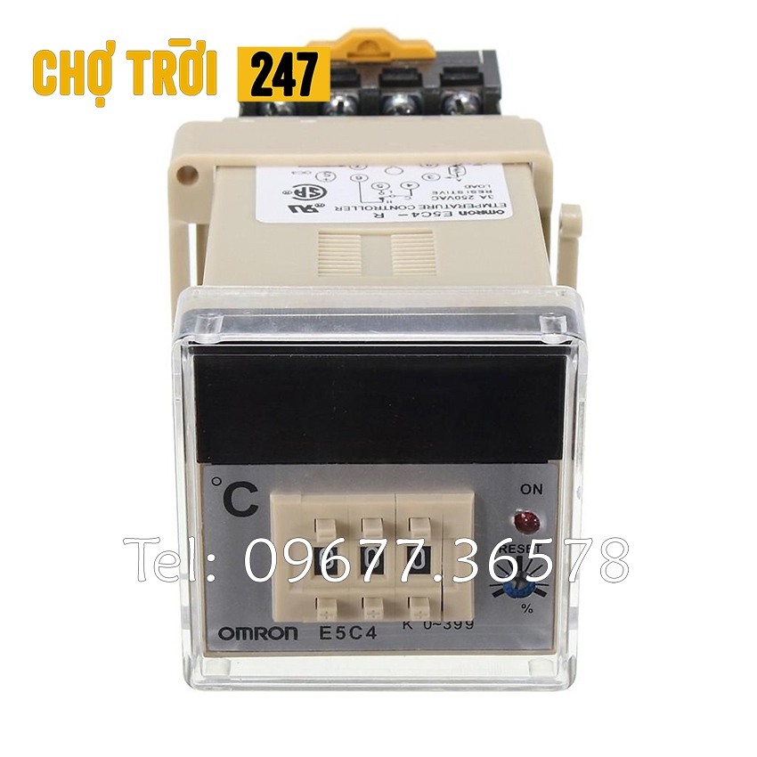Bộ điều khiển nhiệt độ OMRON E5C4, đồng hồ nhiệt OMRON E5C4 điện áp ...