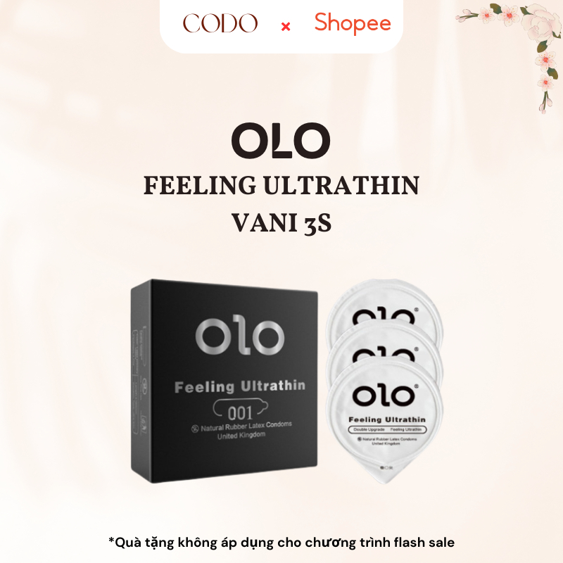 Bao cao su OLO siêu mỏng 0.01mm Feeling Ultra Thin 3s | Shopee Việt Nam