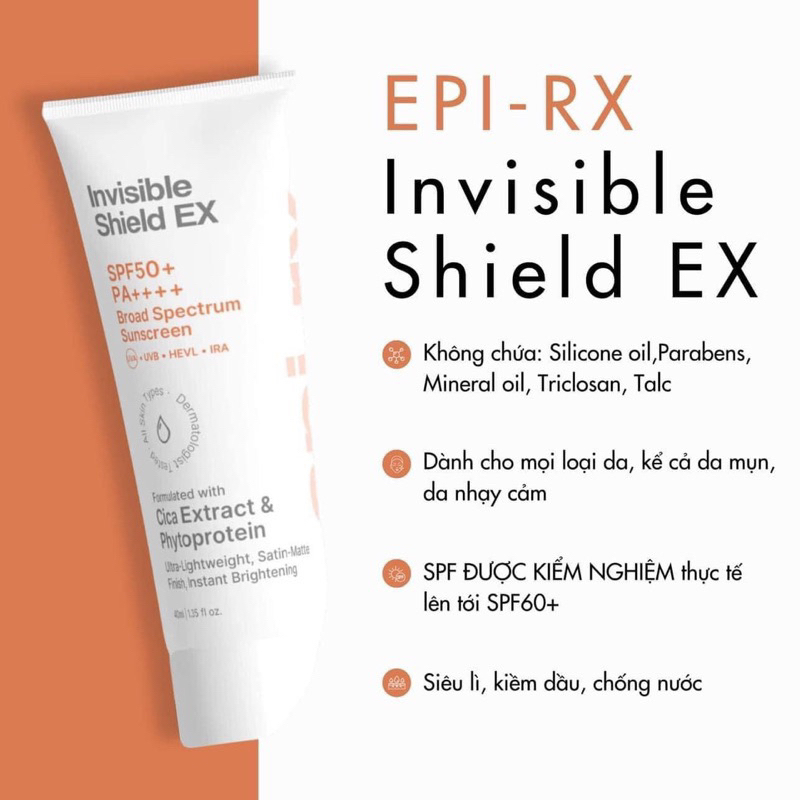 [Mini test] Kem chống nắng Epi-rx Invisible Shield EX 5ml | Shopee Việt Nam