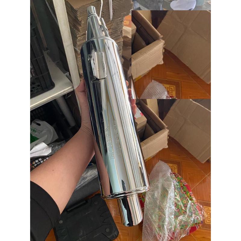 Pô wave rsx móc dùng cho wave 50 100 110cc cổ inox | Shopee Việt Nam