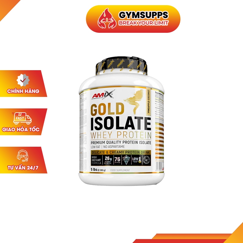 AMIX GOLD ISOLATE WHEY PROTEIN 5LBS Sữa Dinh Dưỡng Hỗ Trợ Tăng Cơ Bắp ...