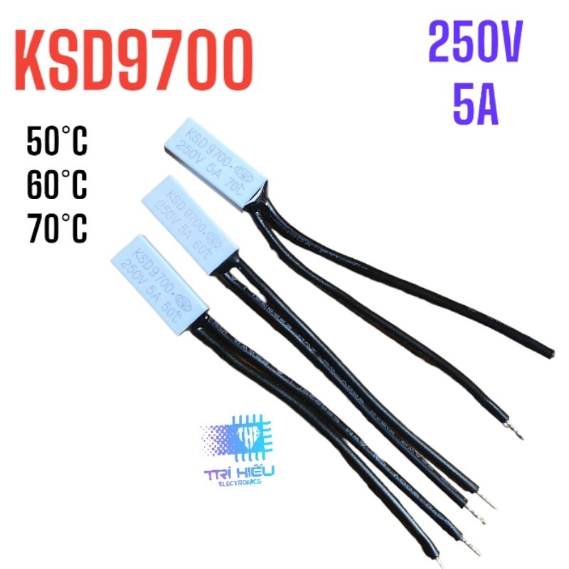 Rơ le nhiệt KSD9700 5A 250V 50°C 60°C 70°C | Shopee Việt Nam