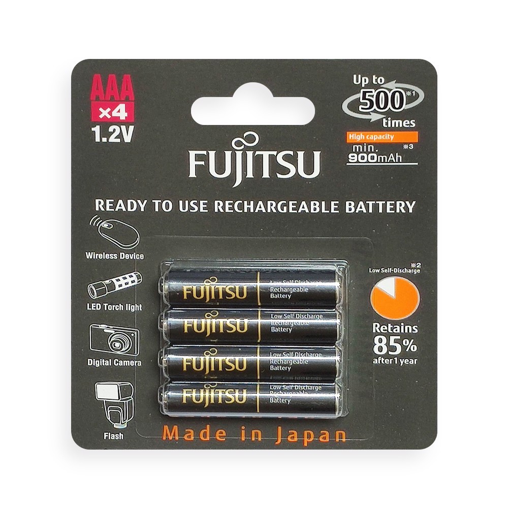 Pin Fujitsu HR-4UTHCEX(4B) - AAA900mAh RECHARGEABLE BATTERY (pin sạc vỉ ...