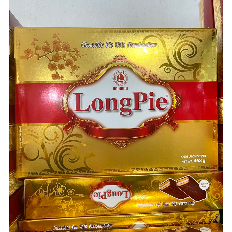 Bánh Kem Phủ Socola LongPie Vàng Hải Hà Hộp 468g ( Có Kèm Túi Xách ) | Shopee Việt Nam