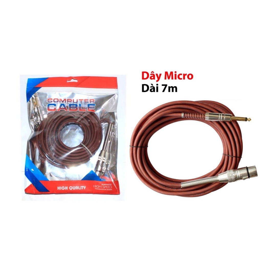 Dây Mic dài 1m, 5m, 7m màu nâu (loại tốt) | Shopee Việt Nam