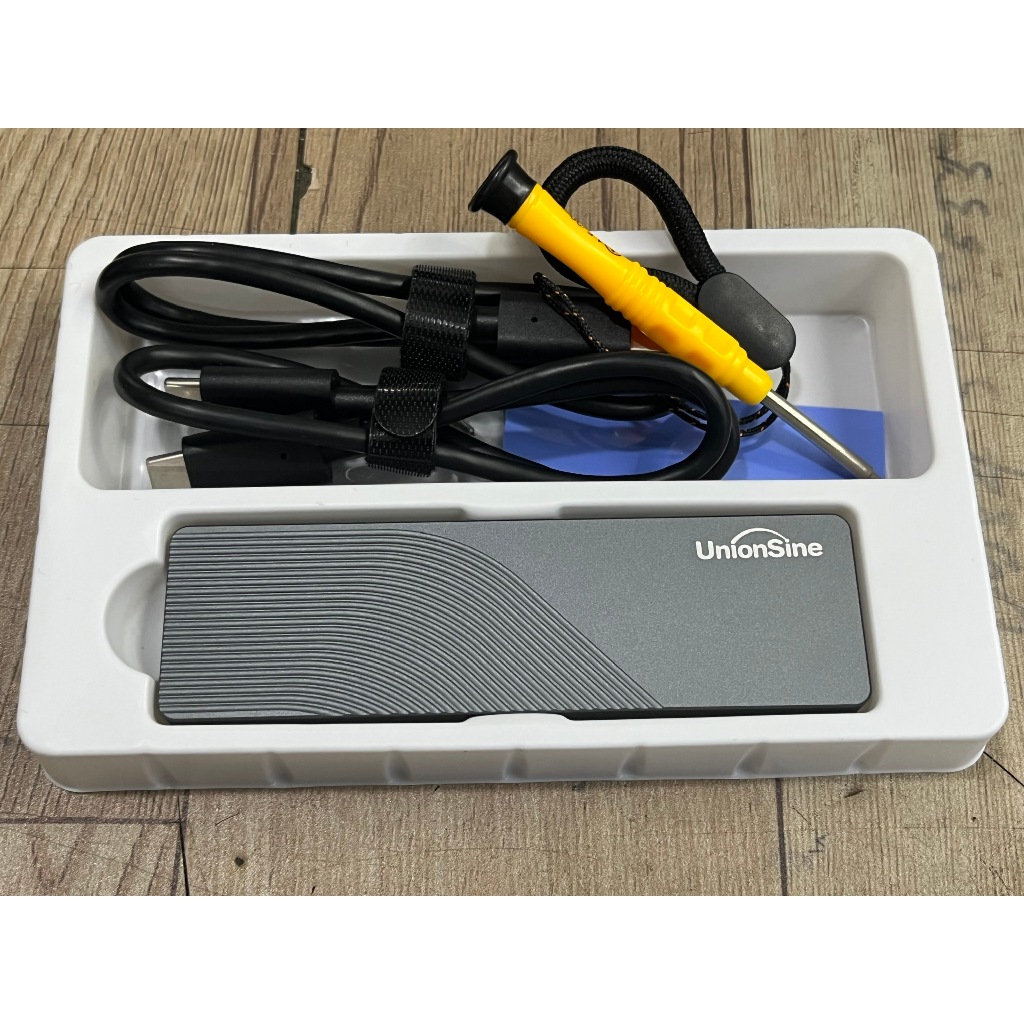 BOX ĐỌC SSD UnionSine FULL NHÔM M2 NVME + SATA TYPE C USB 3.2 KÈM 2 CÁP ...