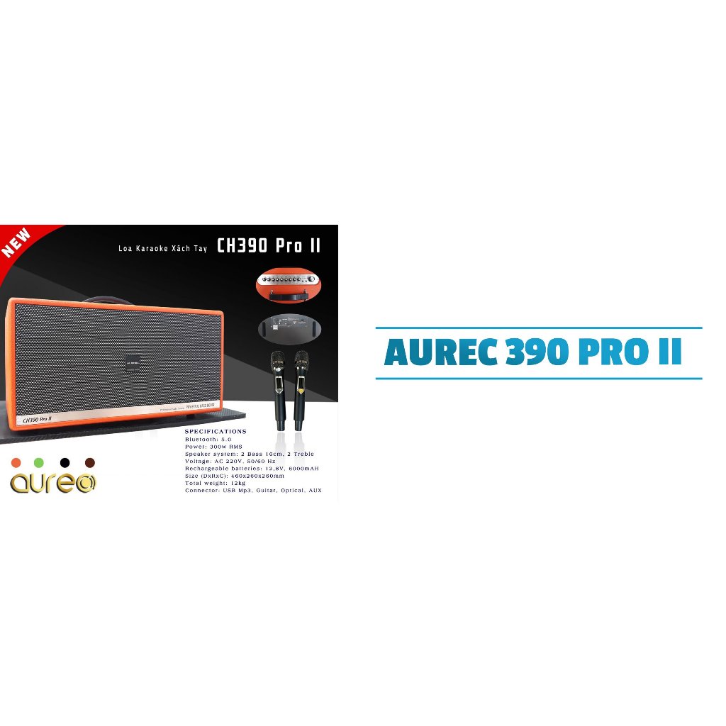 Loa xách tay Aurec CH-390 Pro Ii | Shopee Việt Nam