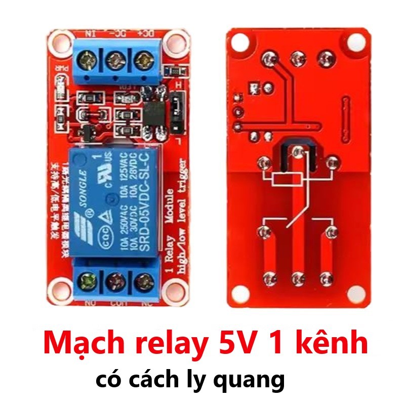 Module Relay 5VDC 12VDC 1 Kênh 2 Kênh - Mạch Relay 5V 12V 1 kênh 2 Kênh ...