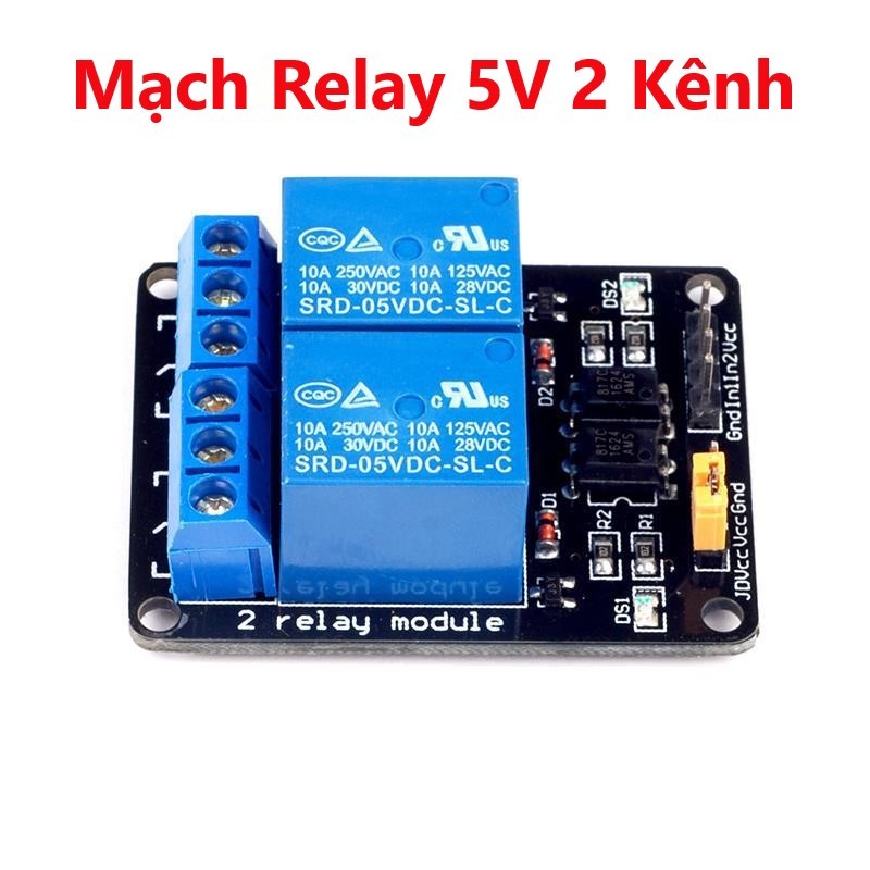 Module Relay 5VDC 12VDC 1 Kênh 2 Kênh - Mạch Relay 5V 12V 1 kênh 2 Kênh ...