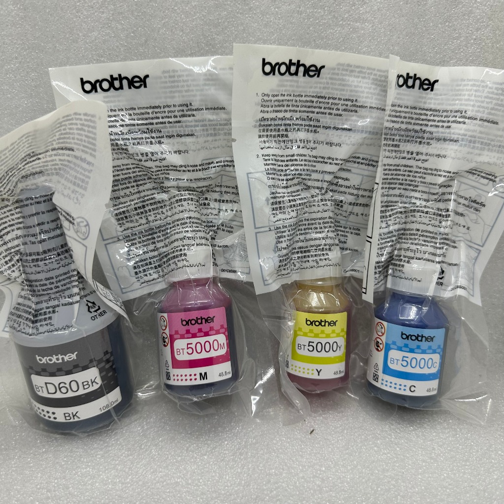 Mực Brother BTD60BK, BT5000C/Y/M NOBOX cho máy in Brother DCP-T310/ T510W/ 710W/ MFC-T810W ...