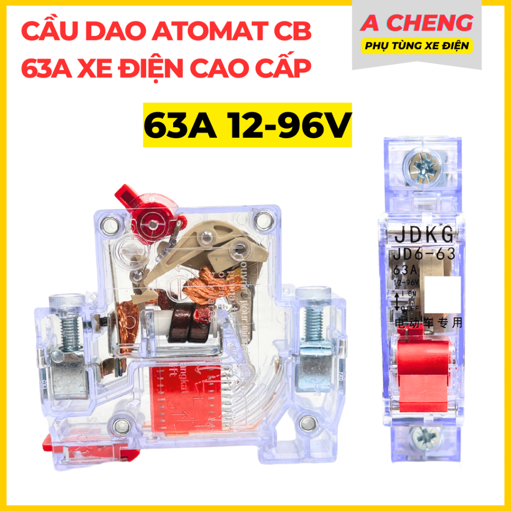Cầu Dao Aptomat CB 63A 12-96V Xe Điện Loại Tốt Cao Cấp | Shopee Việt Nam