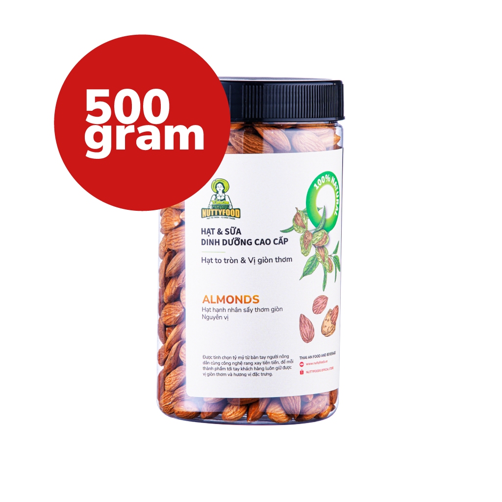 Hạt mix dinh dưỡng cho bà bầu NUTTYFOOD, hũ 350g/600g, mix 5 hạt cao cấp và 2 quả sấy, ăn kiêng ...