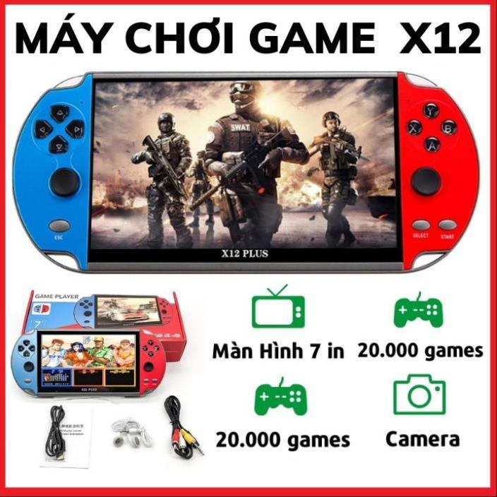 Máy chơi game X12 Plus - Có sẵn 20000 game - Màn hình 7 Inch - Nghe ...