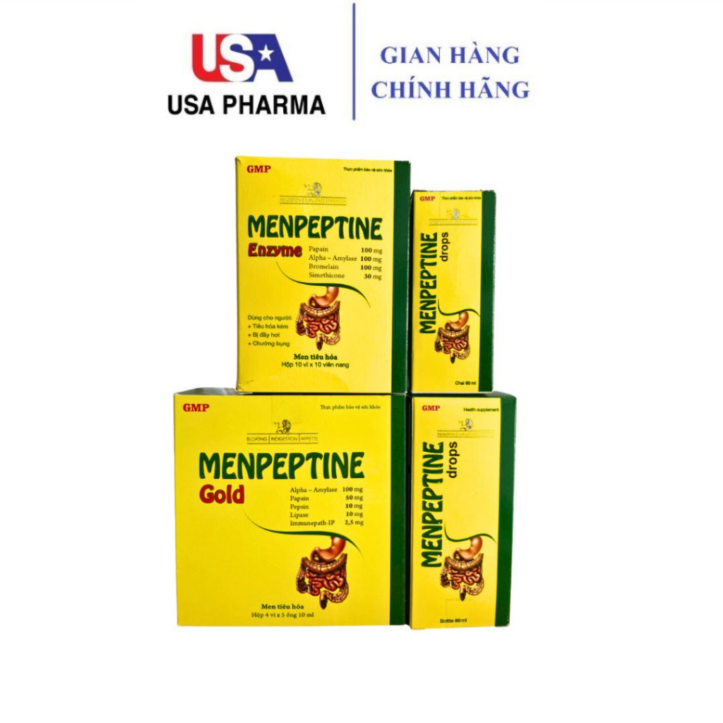 Men Hỗ Trợ Tiêu Hóa Menpeptine ENZYME - DROPS - GOLD | Shopee Việt Nam