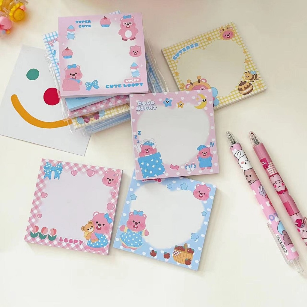 Giấy Nhớ Sticky Note Kiểu Hàn Loopy Avocado and Bread | Shopee Việt Nam