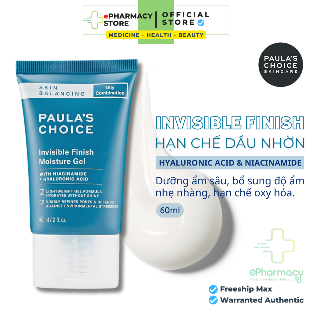 Kem dưỡng ẩm Paula's Choice Skin Balancing Invisible Finish Moisture ...