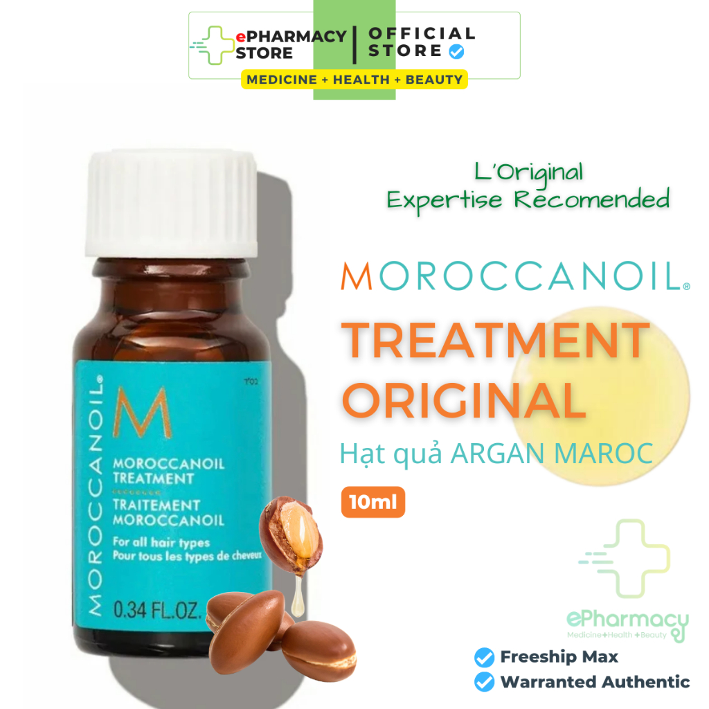Tinh dầu dưỡng tóc MOROCCANOIL Oil Treatment [10ml] phục hồi tóc hư tổn ...