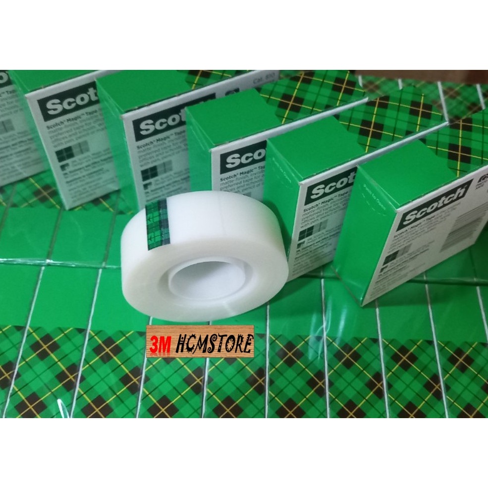 3M SCOTCH 810 3/4 inch dài 33 met BĂNG KEO KỲ DIỆU MAGIC TAPE dán che ...