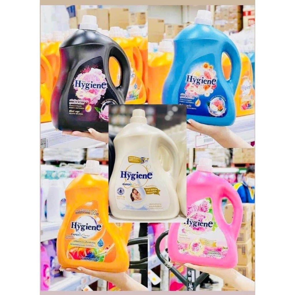 [Nội địa Thái Lan] Nước Xả Vải Đậm Đặc Hygiene Thái Lan can 3300/3500ml | Shopee Việt Nam