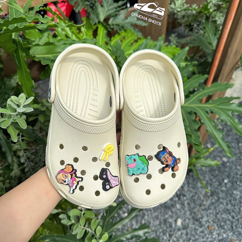 [Chính Hãng] Dép Crocs Classic màu Bone | Shopee Việt Nam