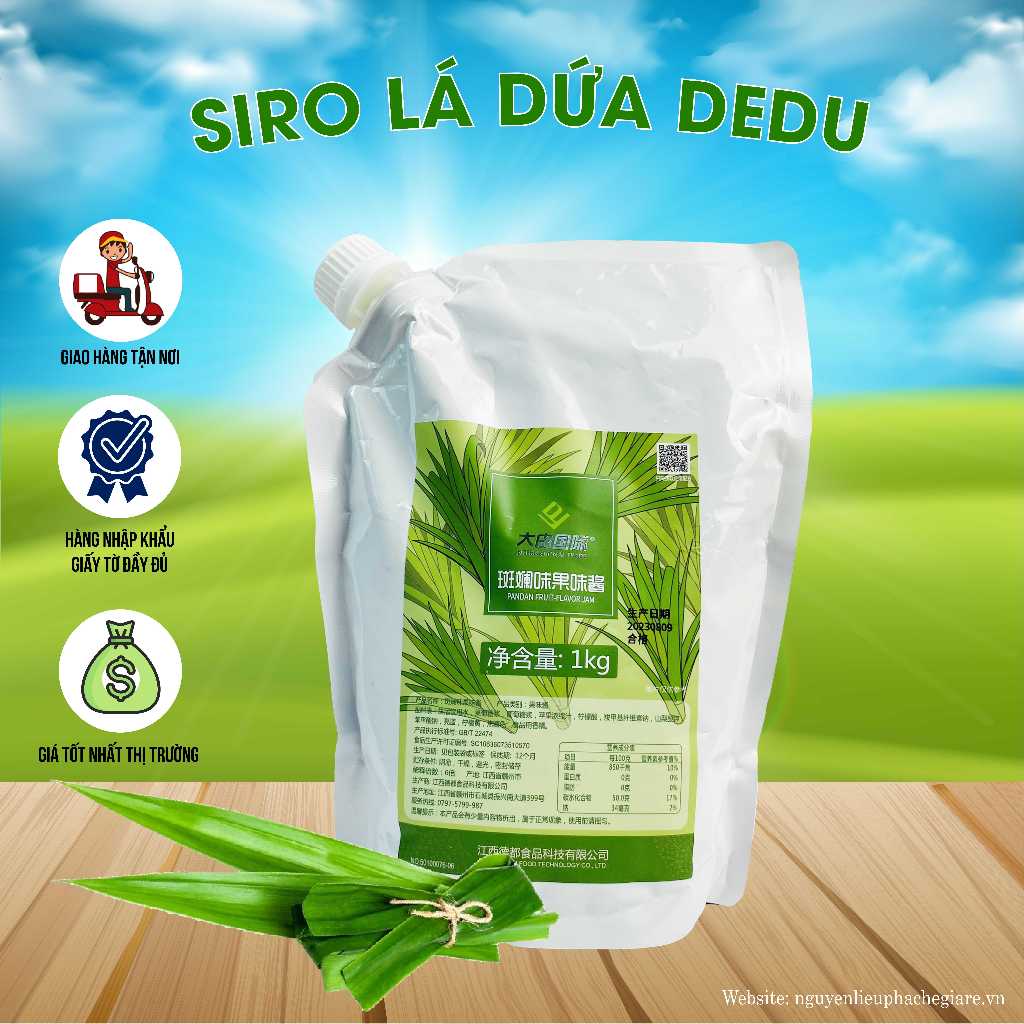 Siro lá dứa, siro lá nếp dedu | Shopee Việt Nam