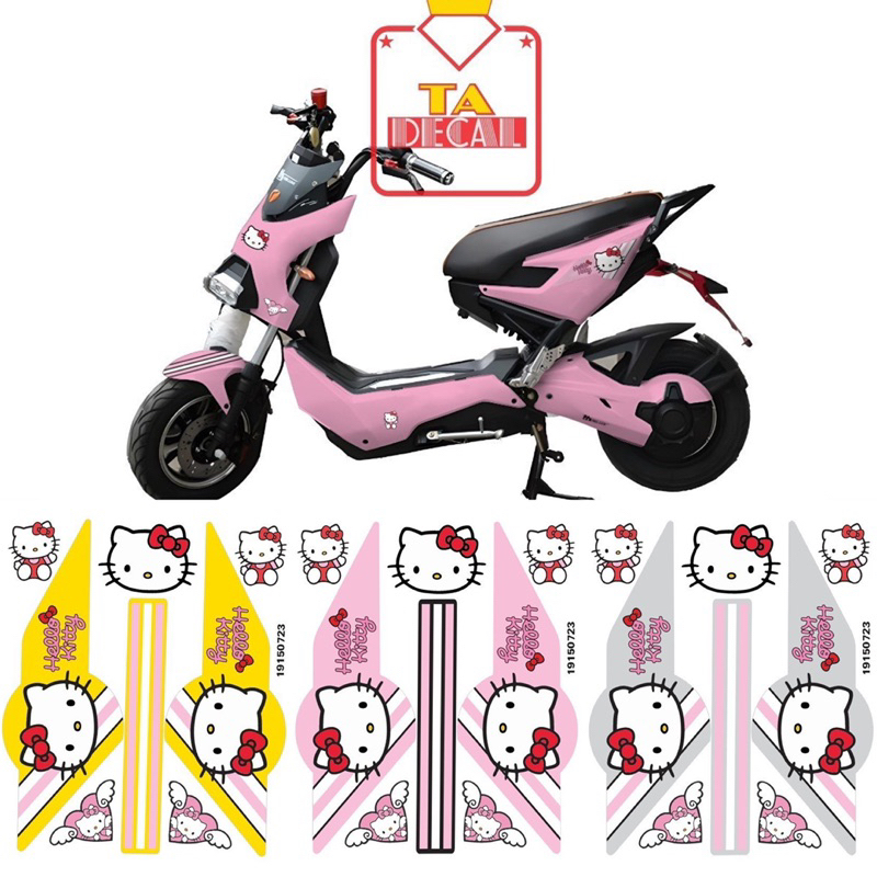 (Nhiều mẫu màu)Tem xe X men mẫu Hello Kitty,tem 4 lớp chống nước ...