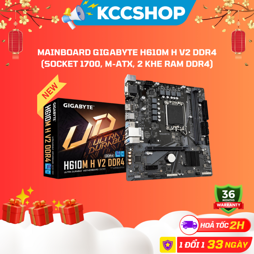 Mainboard Gigabyte H610M H V2 DDR4 (Intel H610, Socket 1700, m-ATX, 2 ...