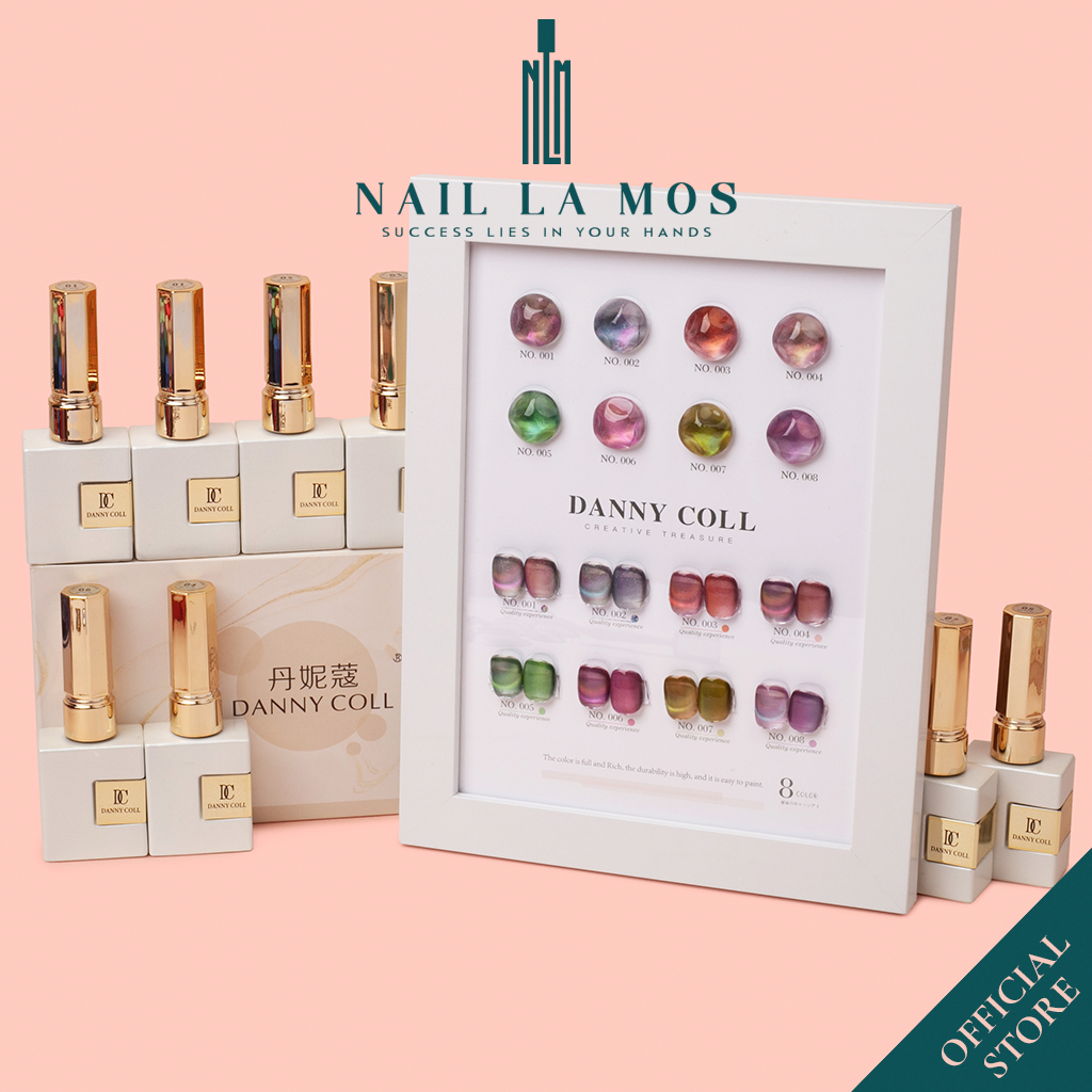 Set sơn mắt mèo Danny Coll chính hãng 8 màu - Sơn gel nhũ mắt mèo đa ...