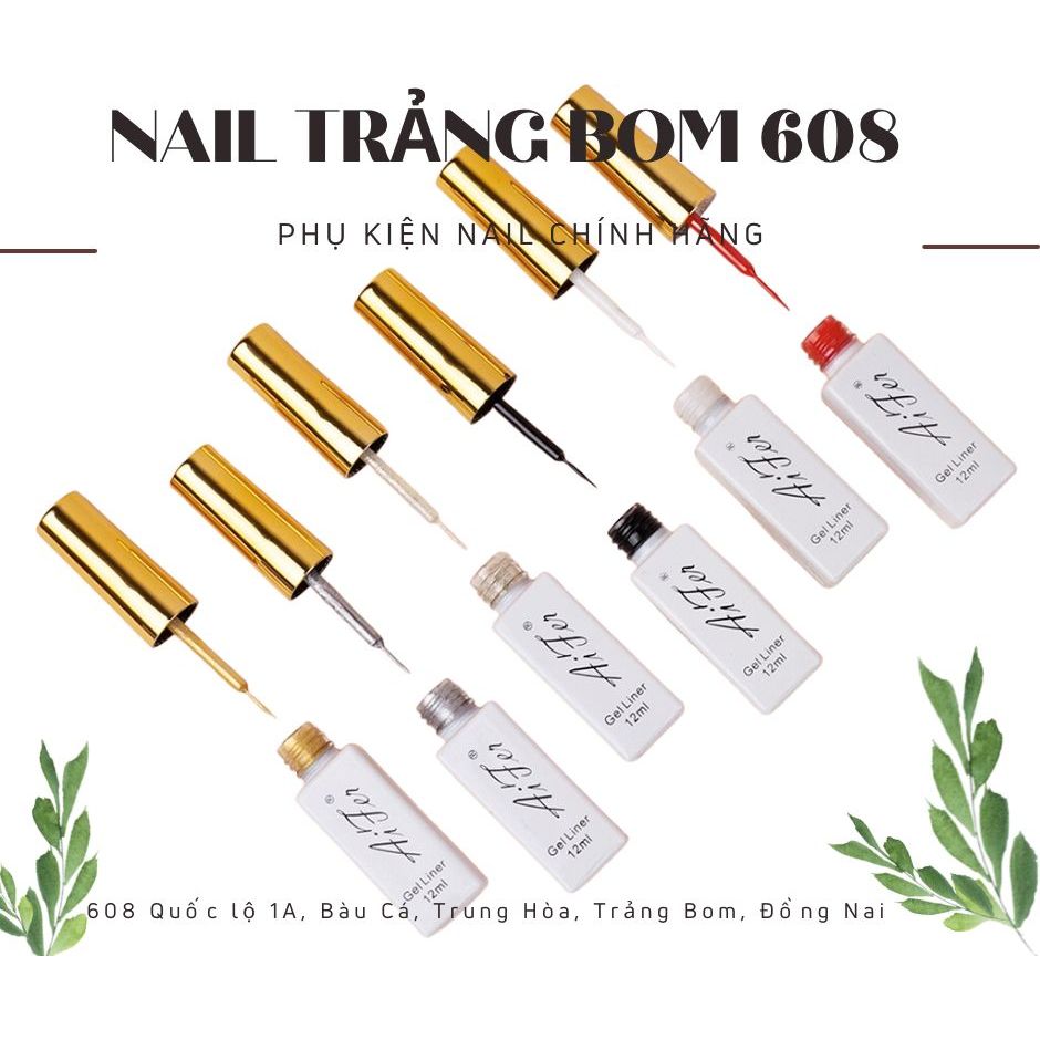 [NAIL TRẢNG BOM] Cọ nét Aifer chính hãng - Cọ nét gel vẽ móng chuyên ...