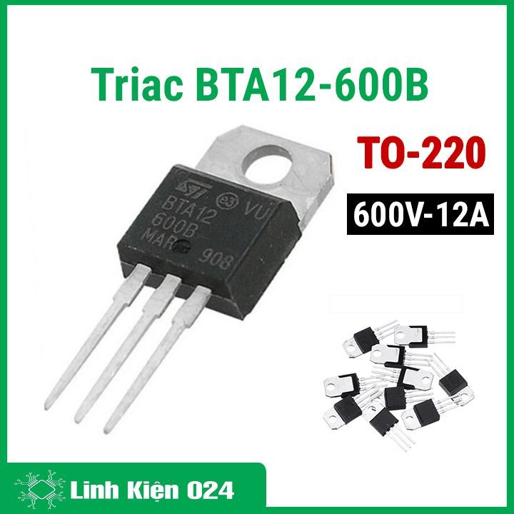 Linh kiện Triac BTA12-600B TO-220 600V 12A | Shopee Việt Nam