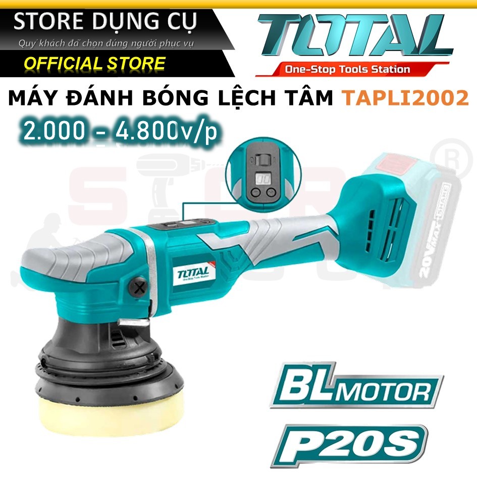 20V Máy đánh bóng dùng pin Total TAPLI2002 | Máy đánh bóng lệch tâm ...