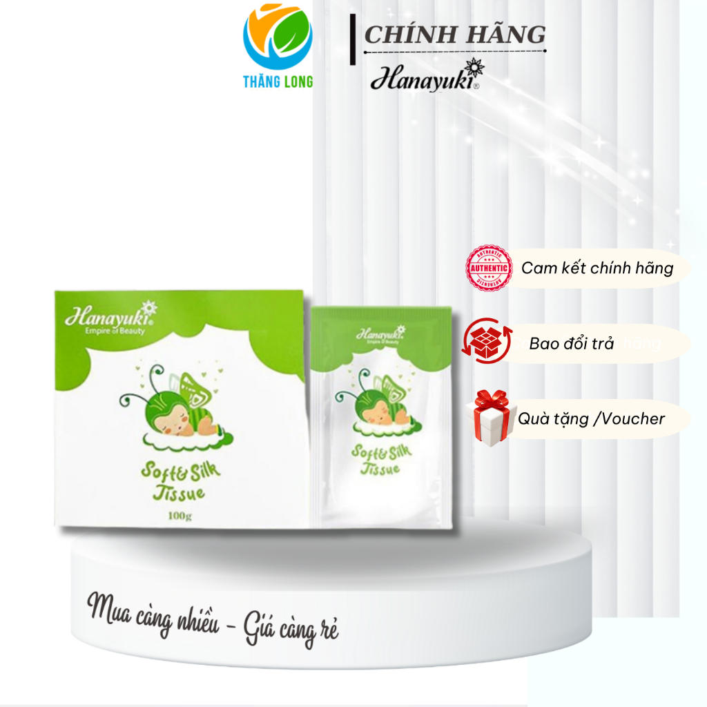 Giấy Vệ Sinh Phụ Khoa Hanayuki Hana Soft Silk Tissue 20 Miếng 100G ...