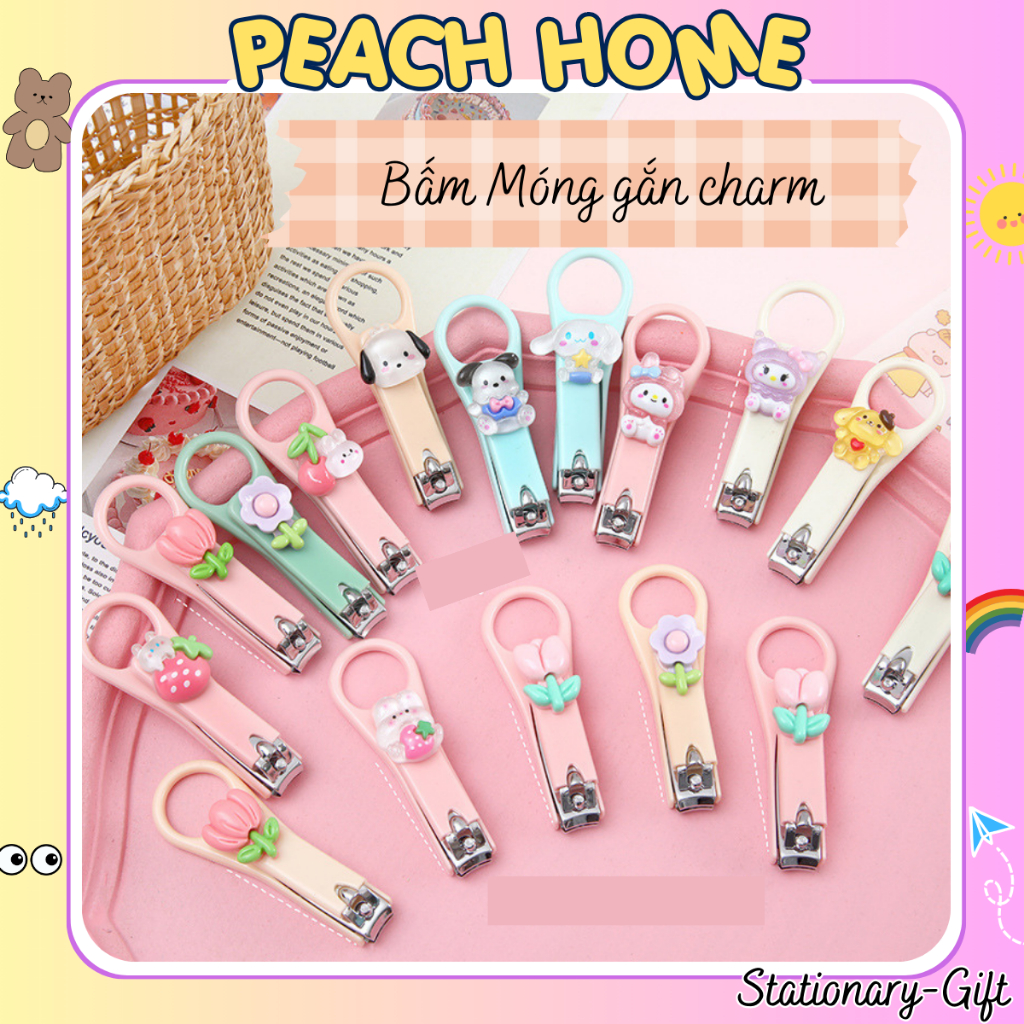 Đồ Bấm Cắt Móng Tay Gắn Charm Cute Gấp Gọn Nhiều Màu Dụng Cụ Cắt nail ...