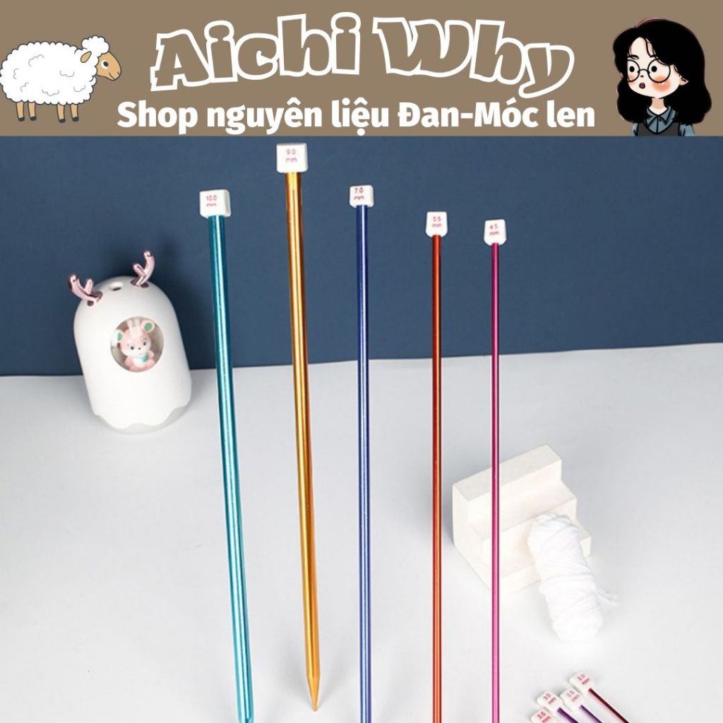 Kim đan len màu sắc ( 1 đôi) | Shopee Việt Nam