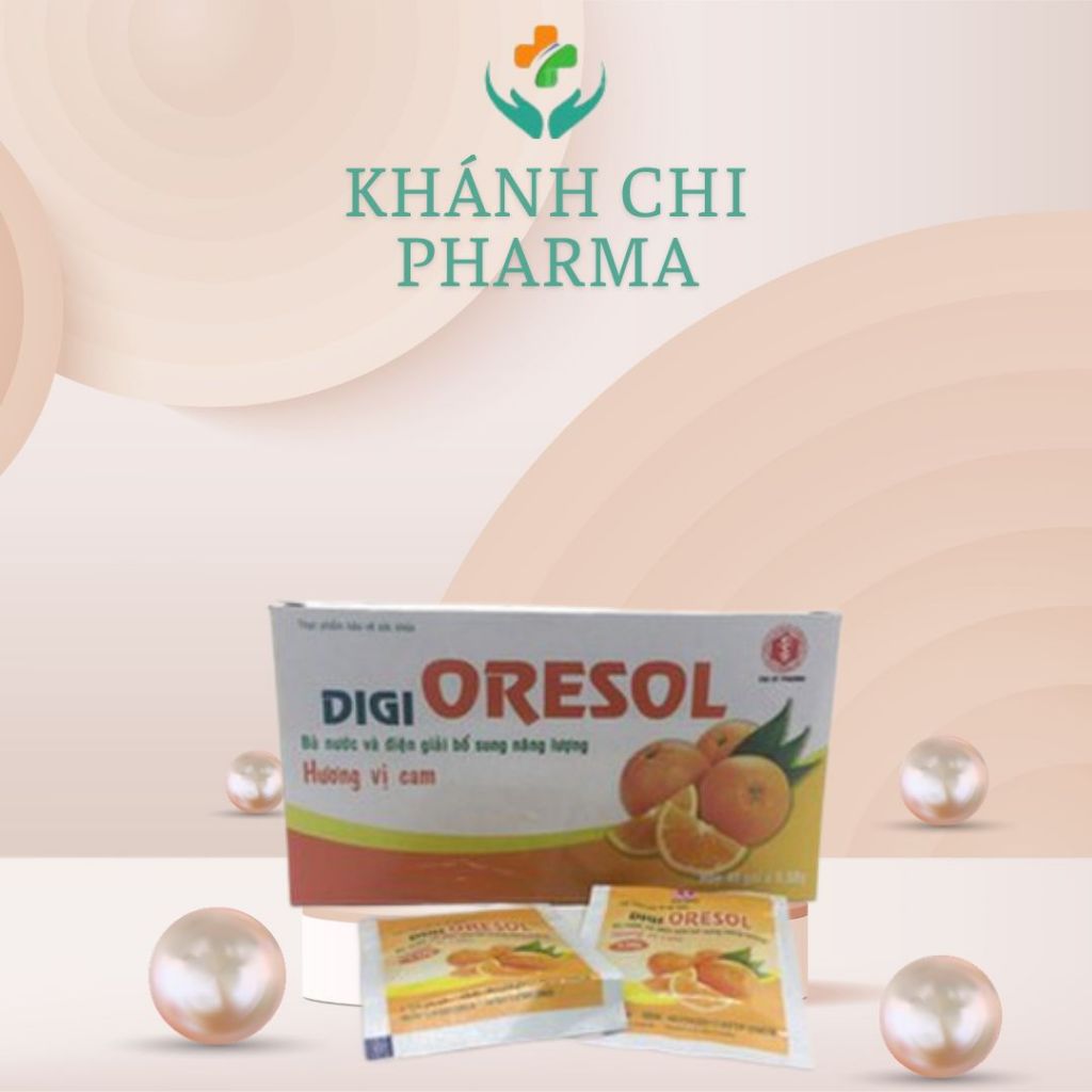 Hộp 40 gói oresol cam (Đại uy) pha 200ml nước. Ozerol dung dịch bù nước ...