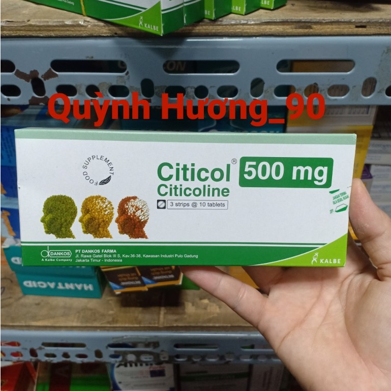 Viên uống CITICOL bổ sung Citicolin hộp 30 viên giúp bổ não,tăng cường ...